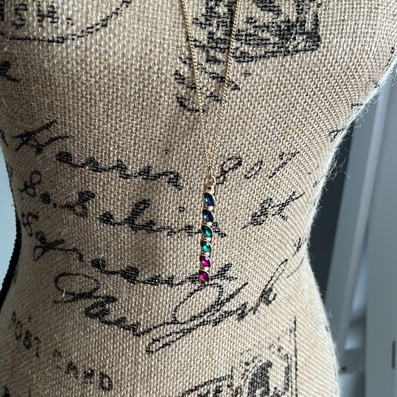 Charming Charlie | Jewelry | Charming Charlie Jewel Tone And Gold Long ...